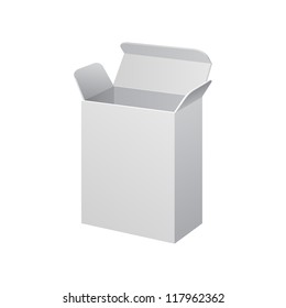 White Software Cardboard Carton Package Box Stock Vector (Royalty Free ...