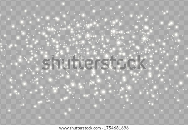 White Sparks Glitter Special Light Effect Stock Vector (Royalty Free ...