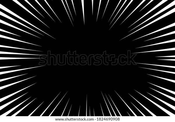 White Speed Line On Black Background Stock Vector (Royalty Free ...