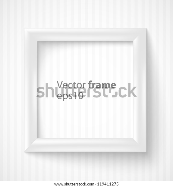 White Square 3d Photo Frame Shadow Stock Vector (Royalty Free ...