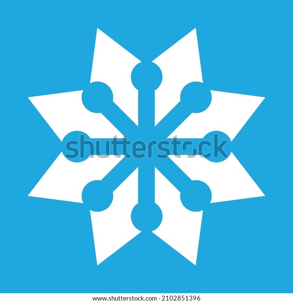 White Star Logo Design Symbol Art Stock Vector (Royalty Free ...