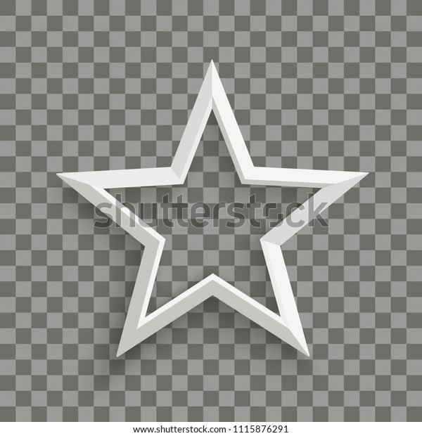 White Star Shadows On Checked Background Stock Vector (Royalty Free ...