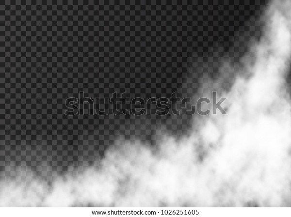 White Steam Isolated On Transparent Background Stock Vector (Royalty ...