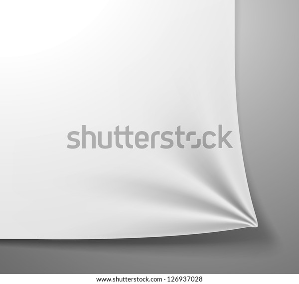 White Stretched Corner Vector Background Stock Vector (Royalty Free ...