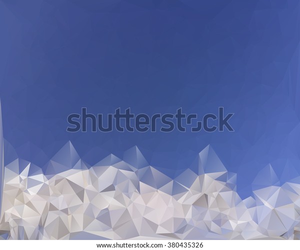 White Strip Polygons On Blue Background Stock Vector (Royalty Free ...