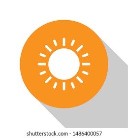 White Sun Icon Isolated On White Stock Vector (Royalty Free) 1486400057 ...
