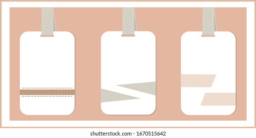 White Tags Badges Designs Vector Stock Vector (Royalty Free) 1670515642 ...
