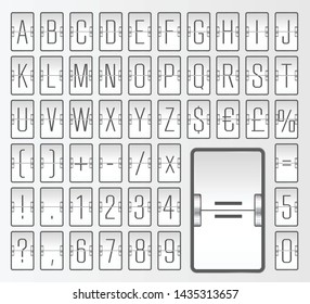 Light Steampunk Airport Terminal Mechanical Scoreboard Stock Vector ...