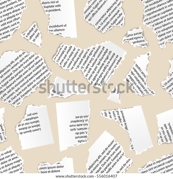 Papel blanco roto de documento de: vector de stock (libre de regalías ...