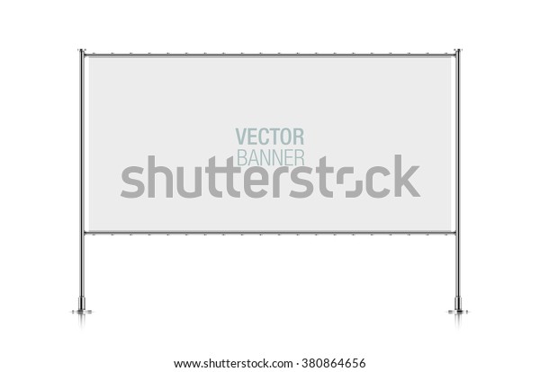 White Vector Advertising Banner Square Banner Stock Vector (Royalty ...