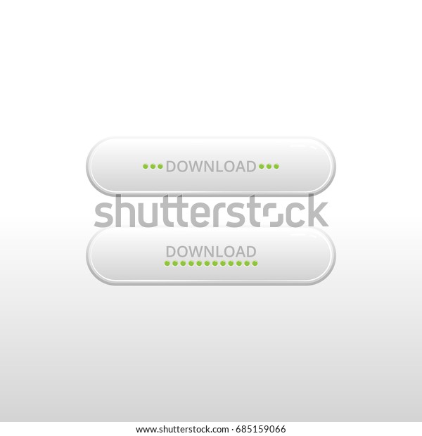 White Vector Download Button Your Site Stock Vector (Royalty Free ...