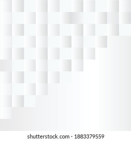 White Vector Geometric Block Background Stock Vector (Royalty Free ...