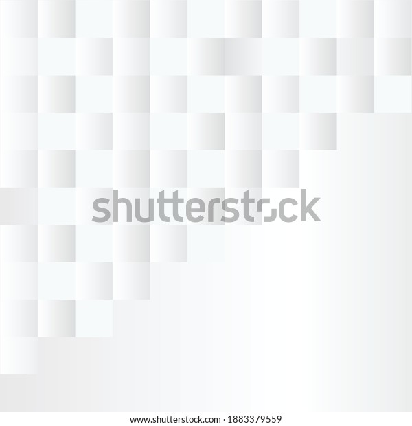 White Vector Geometric Block Background Stock Vector (Royalty Free ...