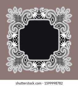 White Vector Lace Clip Art Stock Vector (Royalty Free) 1599998782 ...