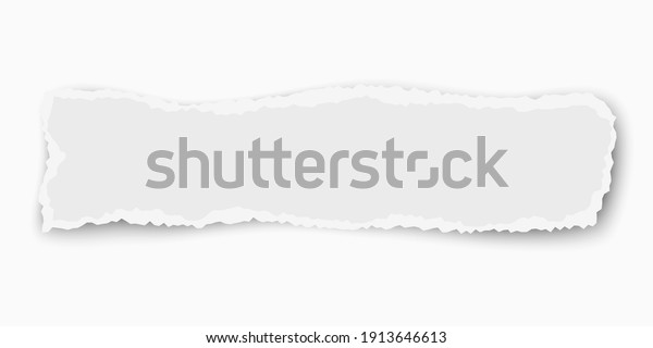 White Vector Oblong Paper Tear Soft Stock Vector (Royalty Free ...