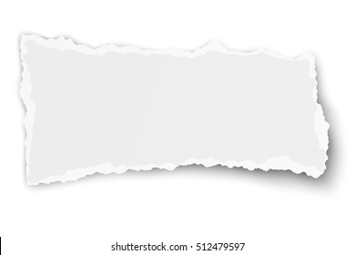 White Vector Square Paper Tear Isolated Stock Vector (Royalty Free ...