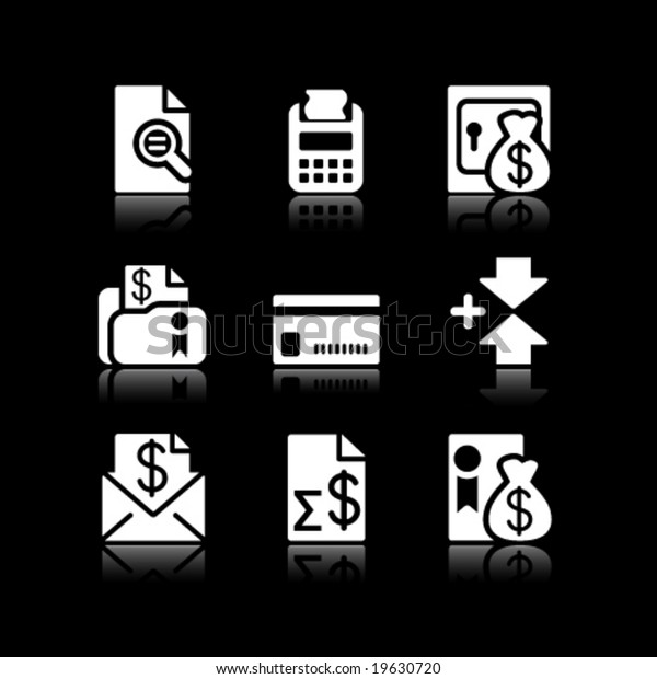 White Web Icons Set 14 Stock Vector (Royalty Free) 19630720 | Shutterstock