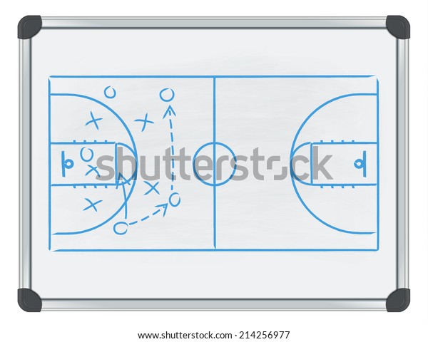 Whiteboard Basketball Stock Vector (Royalty Free) 214256977