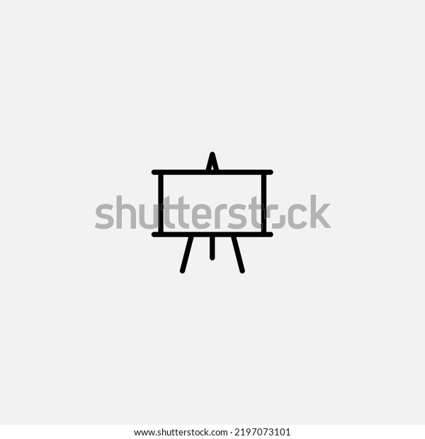 Whiteboard Icon Sign Vectorsymbol Logo Illustration Stock Vector ...