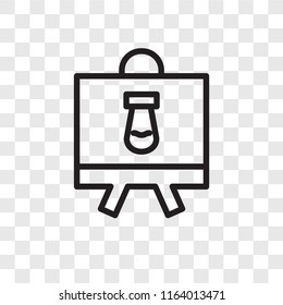 Whiteboard Vector Icon Isolated On Transparent Stock Vector (Royalty ...