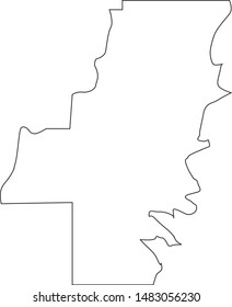 Whitfield County Map State Georgia United Stock Vector (Royalty Free ...