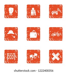 Whodunit Icons Set Grunge Set 9 Stock Vector (Royalty Free) 1222400356 ...