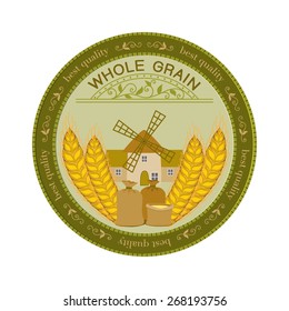 Whole Grain Stock Vector (Royalty Free) 268193756 | Shutterstock