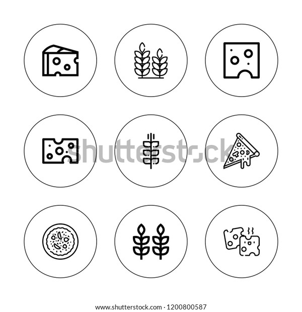 Whole Icon Set Collection 9 Outline Stock Vector (Royalty Free ...