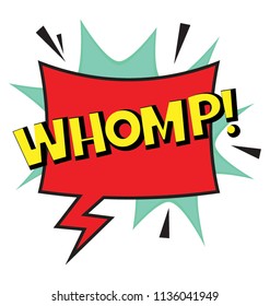 Whomp Sound Produced Heavy Strike Comic Stock Vector (Royalty Free ...