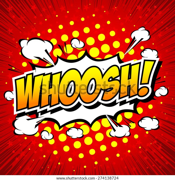Whoosh Comic Speech Bubble Cartoon Stock Vector (Royalty Free) 274138724