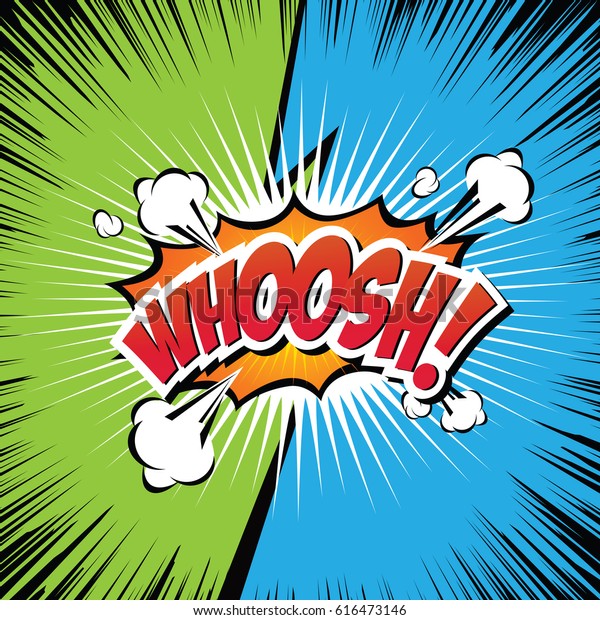 Whoosh Comic Speech Bubble Cartoon Art: เวกเตอร์สต็อก (ปลอดค่าลิขสิทธิ์ ...