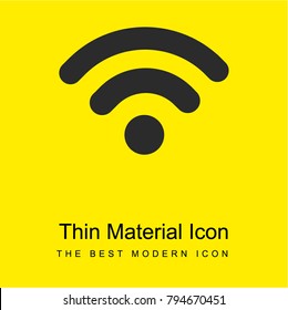 Wi Fi Bright Yellow Material Minimal Stock Vector (Royalty Free ...