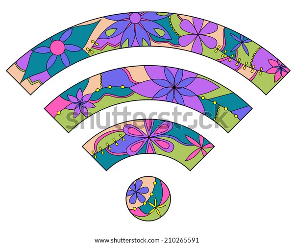Wi Fi Sign Stock Vector (Royalty Free) 210265591