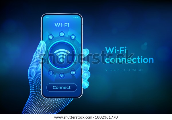 Wi Fi Wireless Connection Concept Free Stock Vector (Royalty Free ...