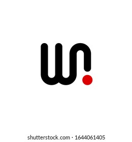 Wi Logo Design Vector Sign Template Stock Vector (Royalty Free ...