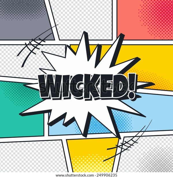 Wicked Cartoon Theme Blasting Speech Stock Vector (Royalty Free ...