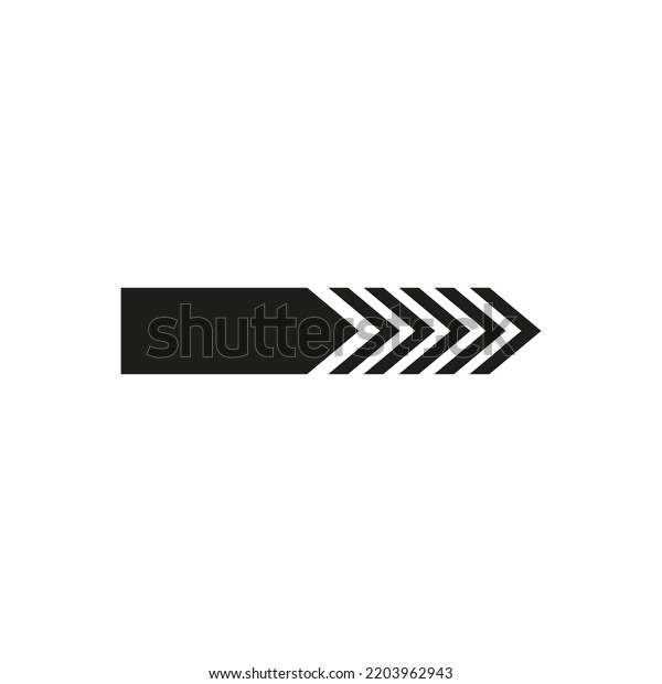 Wide Arrow Great Design Any Purposes Stock Vector (Royalty Free ...