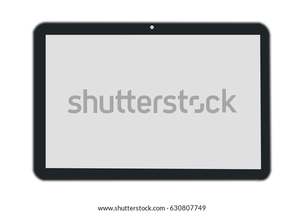 Wide Screen Tablet Design On White Stock Vector (Royalty Free ...