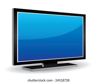 Wide Screen Tv Perspective Viev Stock Vector (Royalty Free) 24518728 ...