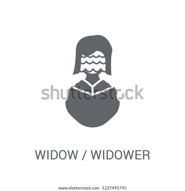 Widow Widower Icon Trendy Widow Widower Stock Vector (Royalty Free ...
