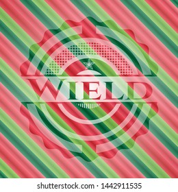 Wield Christmas Emblem Vector Illustration Detailed Stock Vector ...