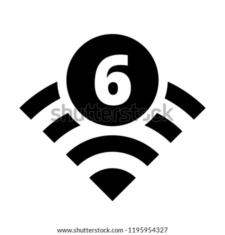 Wi Fi 6 Generation Button Illustration Stock Vector (Royalty Free ...