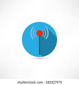 Wifi Antenna Icon Stock Vector (Royalty Free) 182310533