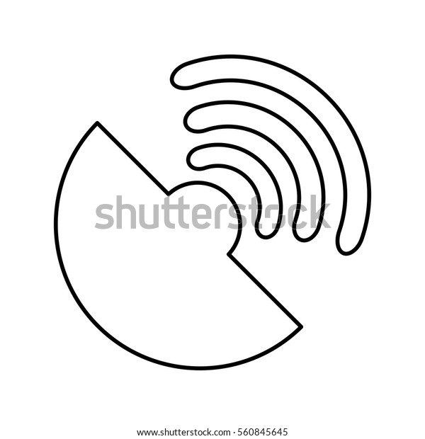 Wifi Connection Service Icon Vector Illustration Stock Vector (Royalty ...
