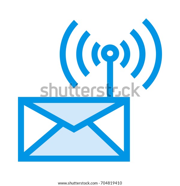 Wifi Email Stock Vector (Royalty Free) 704819410 | Shutterstock