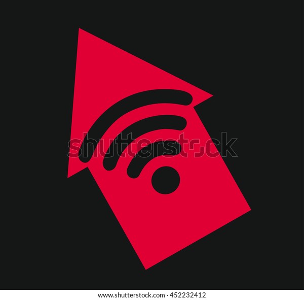 Wifi Icon Wifi Arrow Symbol Wifi: vector de stock (libre de regalías ...