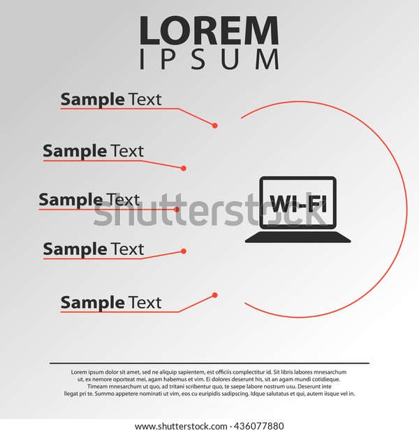 Wifi Icon Wifi Infographics Template Stock Vector (Royalty Free) 436077880