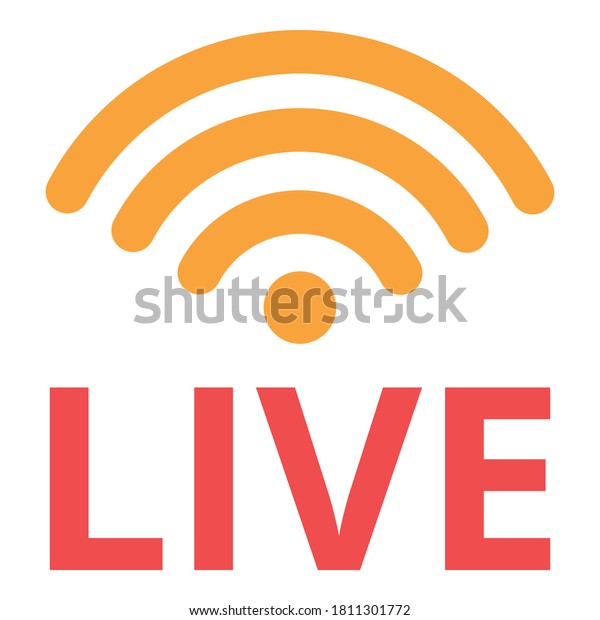 Wifi Live Stream Icon Cartoon Wifi Stock Vector (Royalty Free ...