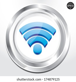 Wifi Network Internet Zone Icons Vector Stock Vector (Royalty Free ...