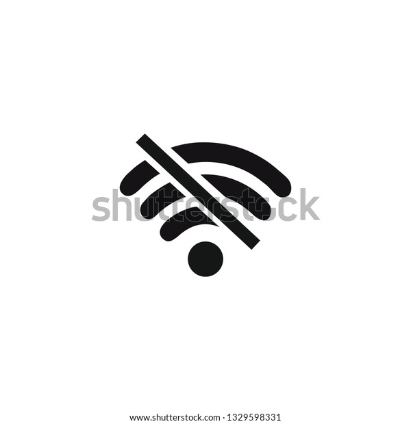 Wifi Off Icon Symbol Stock Vector (Royalty Free) 1329598331 | Shutterstock